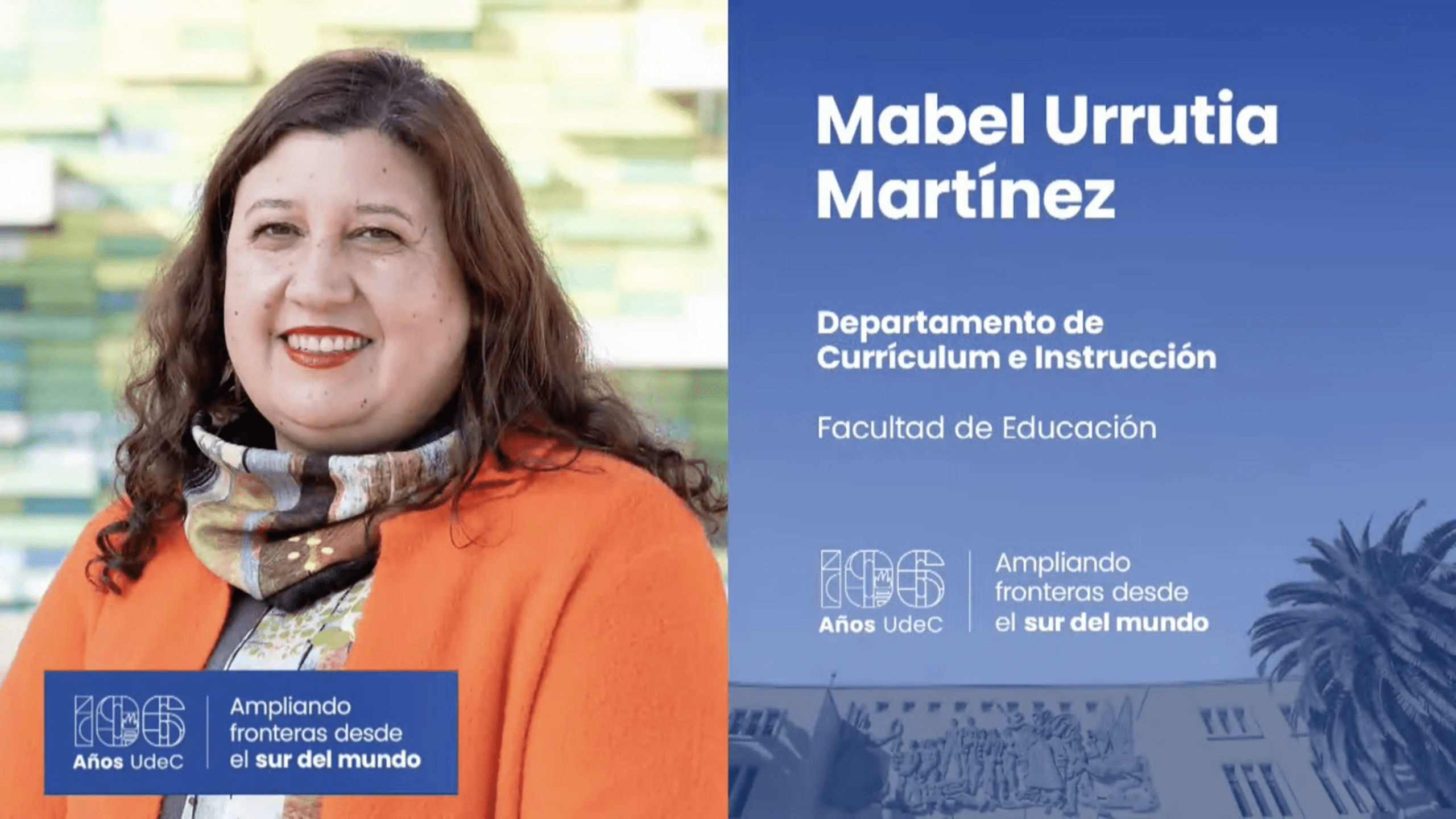 Profesora Mabel Urrutia Martínez es reconocida como Profesora Titular ...